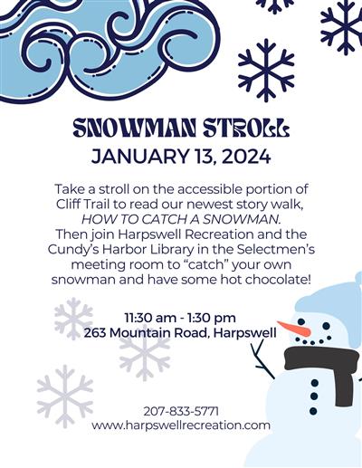 Harpswell Recreation & Community Services: Snowman Stroll
